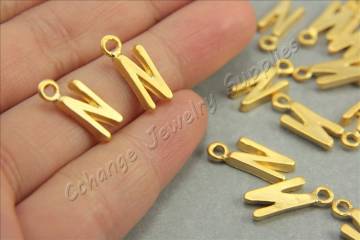Gold Plated Letter Pendants | Cchange