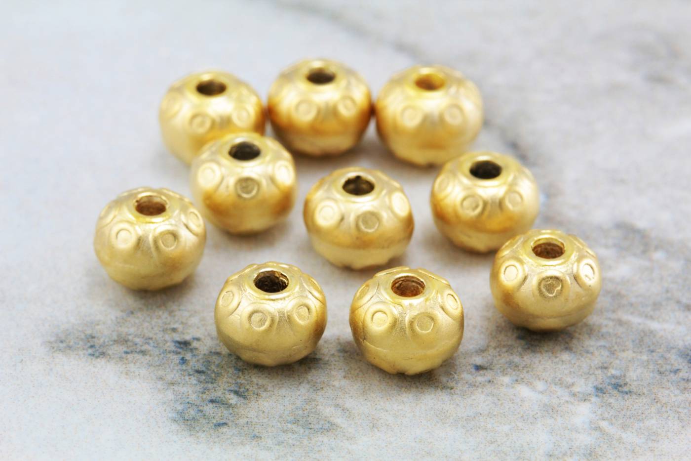 7mm Gold Rondelle Beads / GPY-012 | Spacers