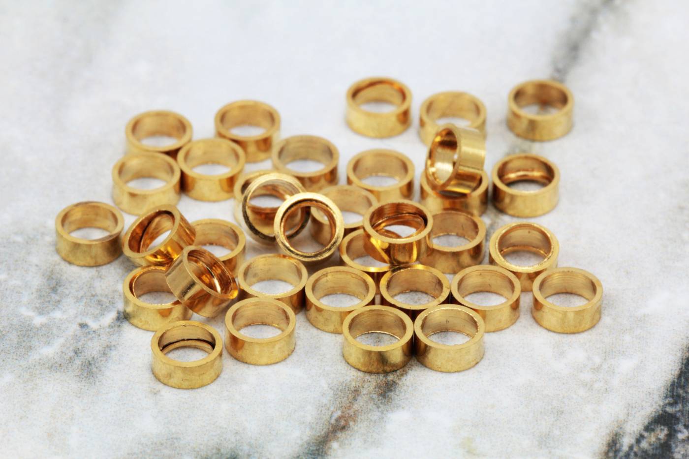 5mm Gold Ring Beads / GPY-259 | Spacers