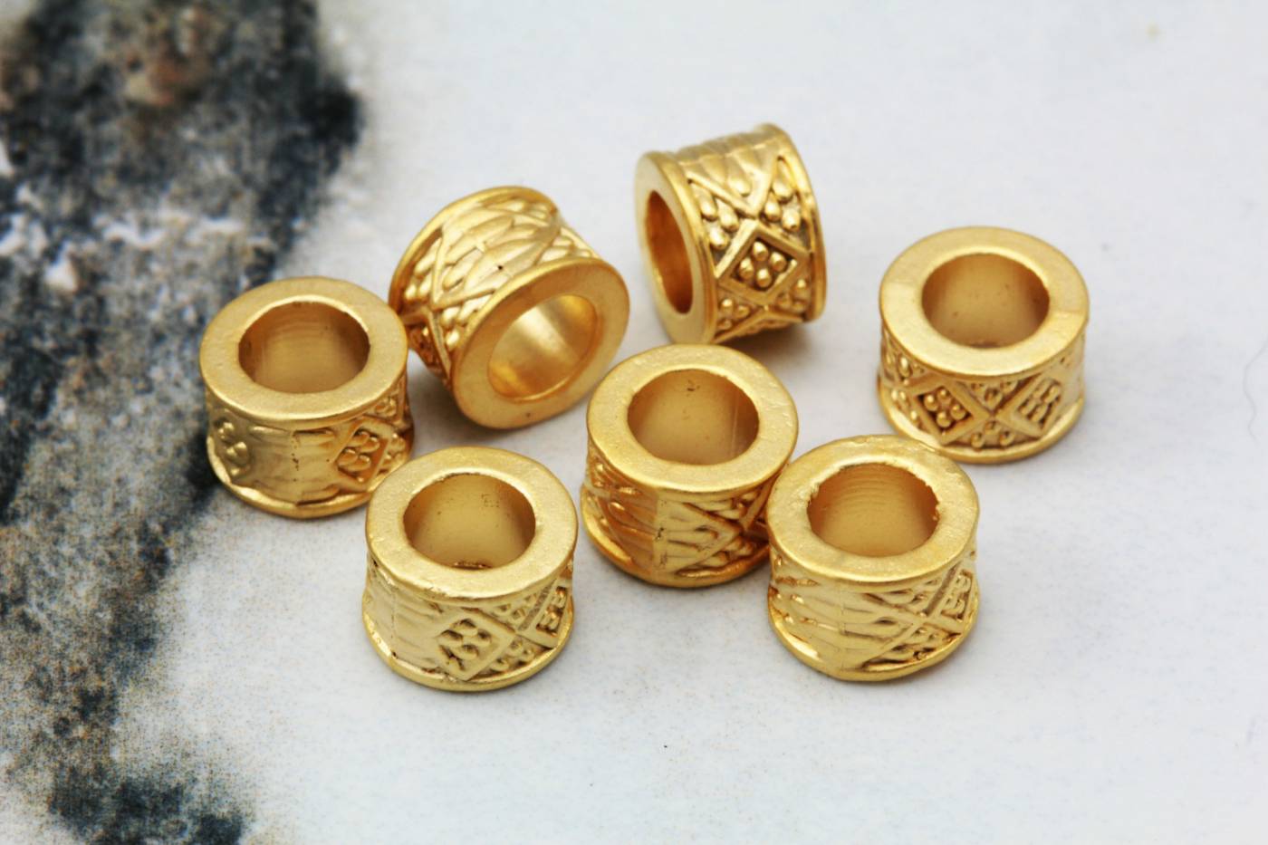 8mm Gold Rondelle Beads / GPY-319 | Spacers