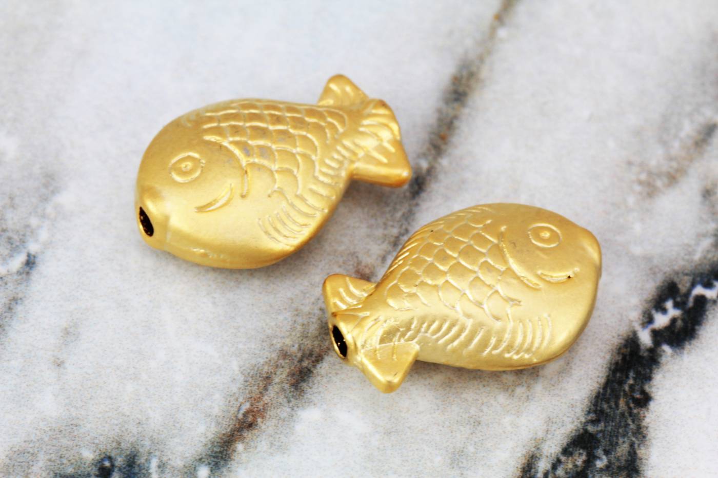 19mm Gold Fish Charms / GPY-412 | Charms
