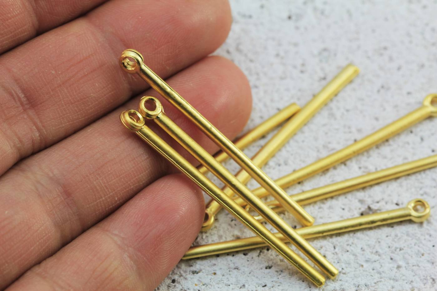40mm Gold Stick Pendants / GPY-474 | Pendants